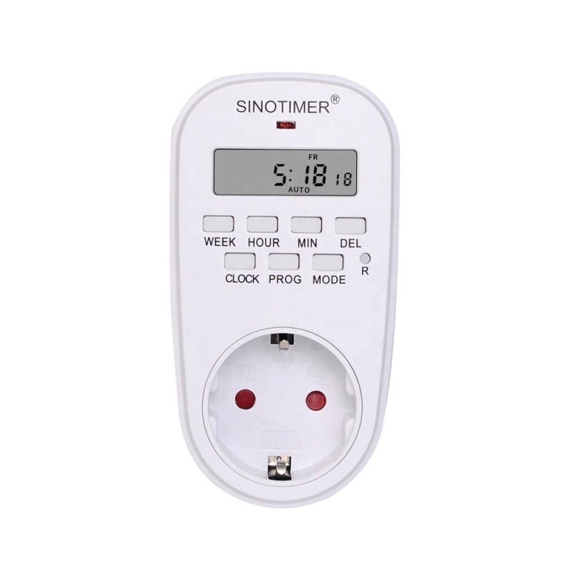 Priza digitala programabila, Sinotimer, 230V , 16A, 3000W, interval 1 ...