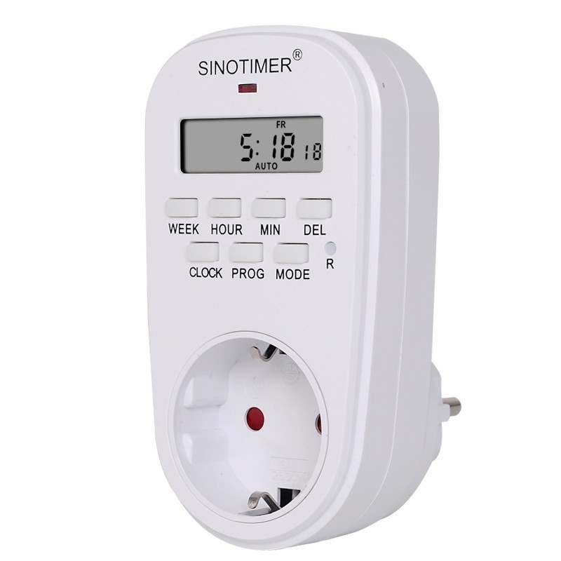 Priza digitala programabila, Sinotimer, 230V , 16A, 3000W, interval 1 ...