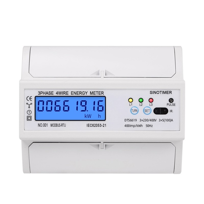 Contor trifazic de energie electrica, Sinotimer, 3x230/400V AC 50Hz ...