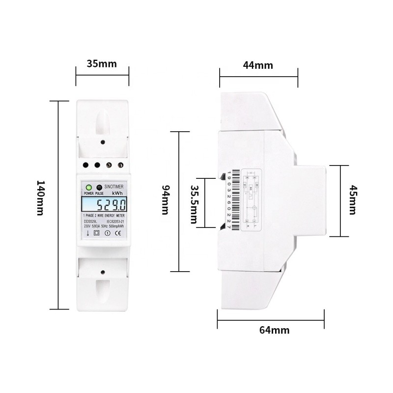 Contor monofazat de energie electrica, Sinotimer, 230V AC 50Hz, 5(80)A ...